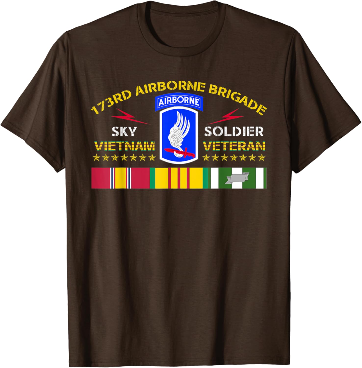 173rd Airborne Brigade Vietnam Veteran Shirt Sky Soldier T-Shirt